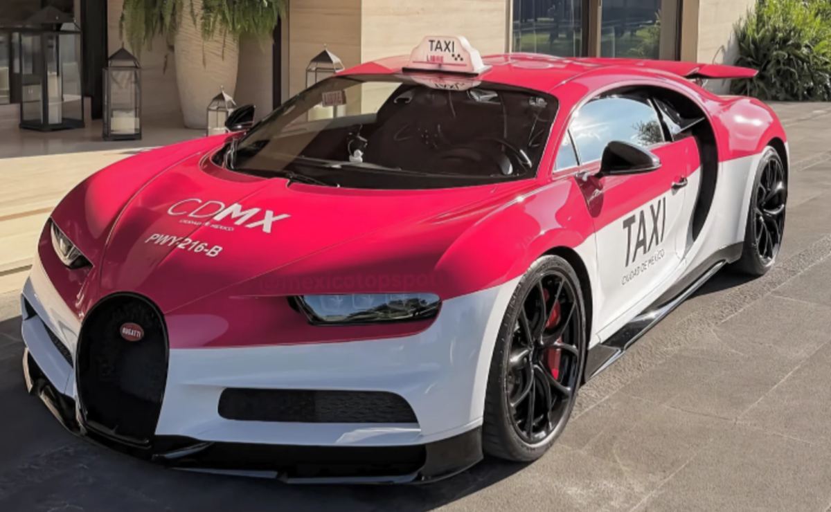 Bugatti Chiron de 88 millones tuneado como taxi de la CDMX se vuelve ...