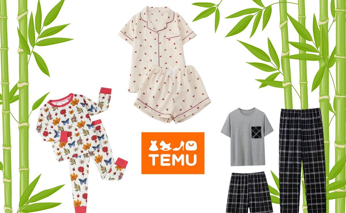 Pijamas virales de bamboo de Temu, para las olas de calor en México 2024